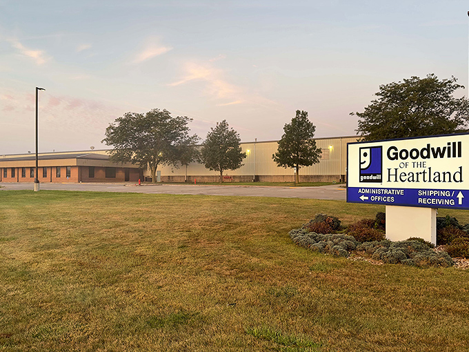 The Goodwill of the Heartland headquarters stands ready for treasure hunters, like a department store's more affordable, community-minded cousin.