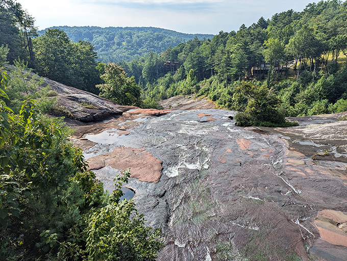 Nature's own granite masterpiece spreads like a stone canvas across the mountainside.