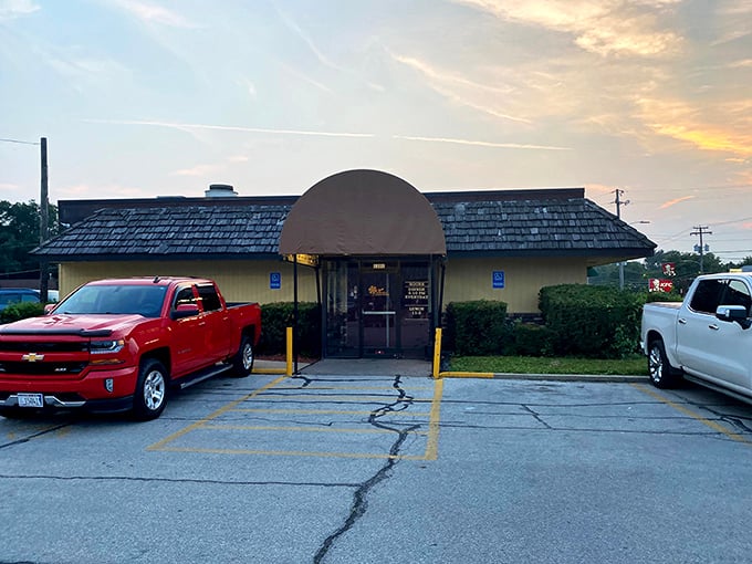 That humble domed entrance at dusk promises something special&mdash;like finding your favorite diner still open after a long day.