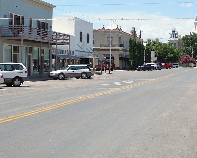 Downtown Marfa's quiet streets hide artistic treasures behind unassuming facades. Small-town Texas with big-city creativity.