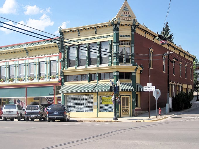 Historic Philipsburg's colorful downtown looks like a movie set where the prices are still from a bygone era.