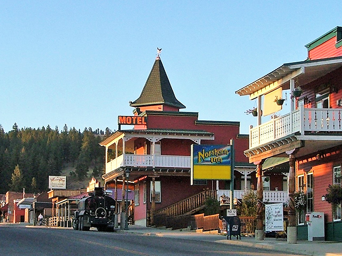 Republic's charming main street looks like a movie set with that distinctive Northern Inn tower standing guard over small-town dreams.