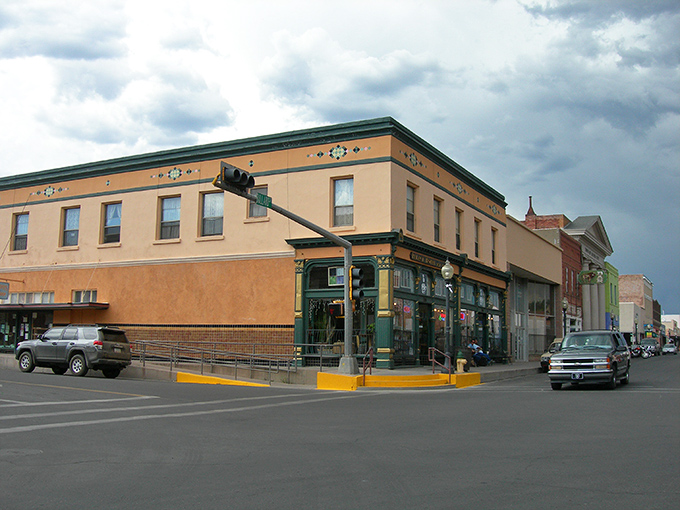 Historic charm meets small-town magic in Silver City's downtown district, where adobe buildings whisper stories of the Old West.