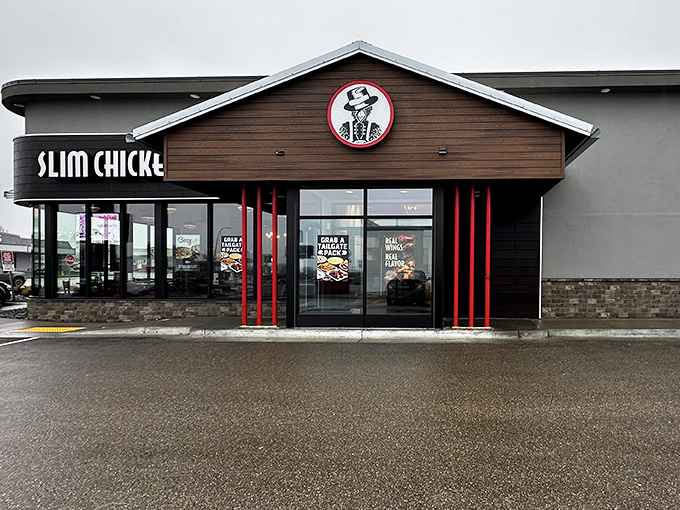 Slim Chickens' modern exterior promises what lies inside &ndash; chicken that's anything but slim on flavor!