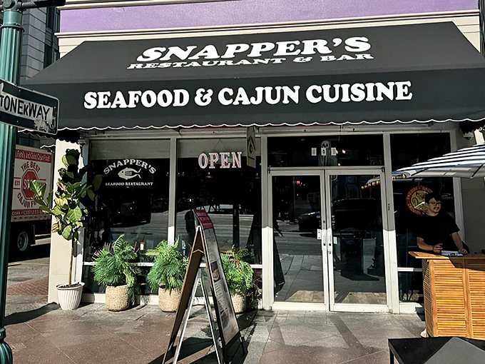 That classic storefront charm says "come hungry, leave happy" &ndash; and those windows promise serious seafood business inside.
