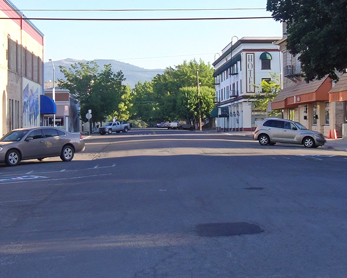 Susanville's charming downtown invites you to stroll at a leisurely pace, with mountain views creating a perfect backdrop for retirement living.