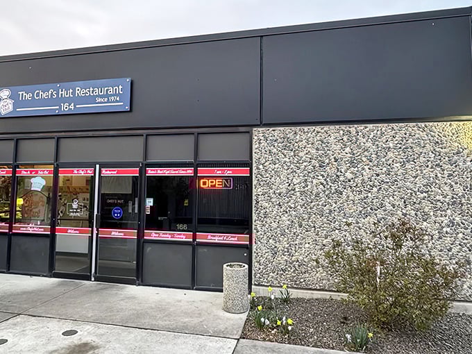 The Chef's Hut exterior beckons with its unassuming charm. Behind that simple storefront lies a world of crispy, golden chicken goodness waiting to be discovered.