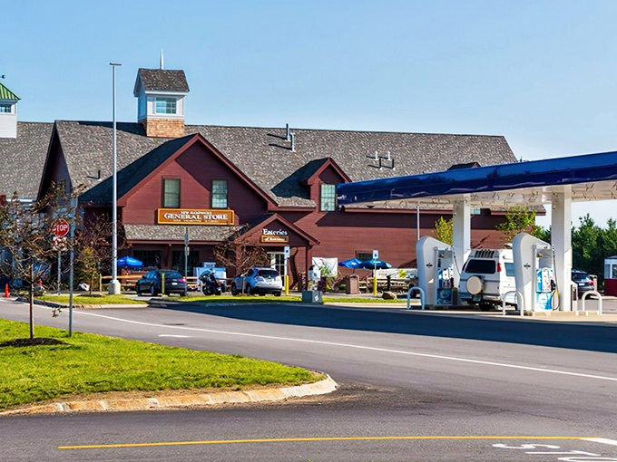 The Common Man Roadside: Where rural charm meets highway convenience. This barn-style oasis transforms pit stops into culinary adventures!