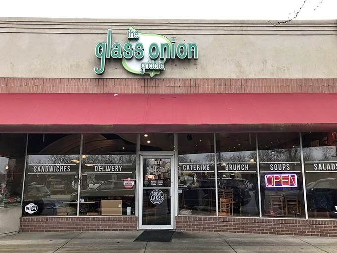 The Glass Onion Griddle's neon sign glows with promise &ndash; like a beacon for breakfast lovers seeking refuge from boring morning meals.