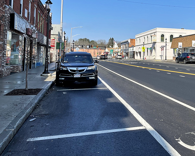 Downtown Ware welcomes you with classic New England charm and plenty of convenient parking for those morning errands.