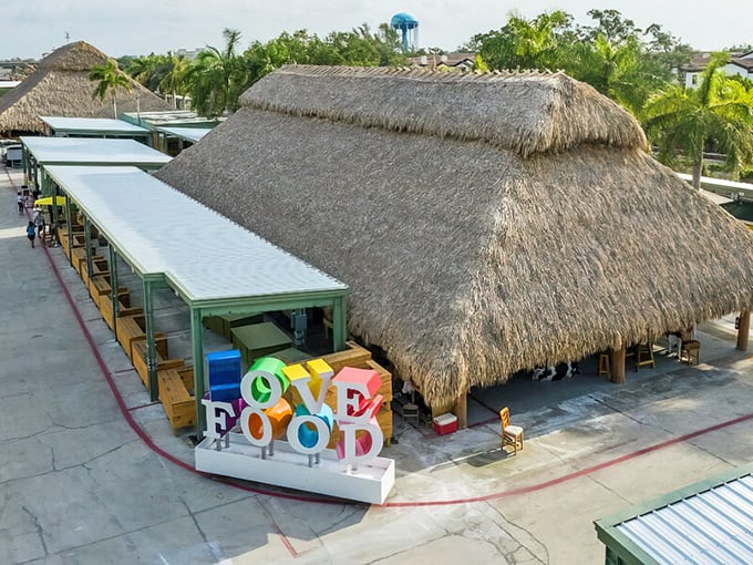 The thatched-roof wonderland of Yellow Green Market looks like a tropical resort where the only reservation you need is an empty stomach!