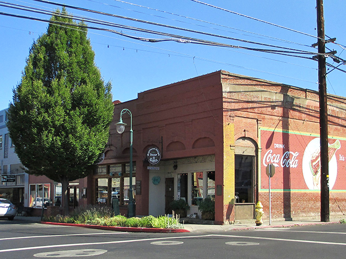 Historic brick buildings line Yreka's charming downtown, where your Social Security check stretches like taffy at an old-fashioned candy store.