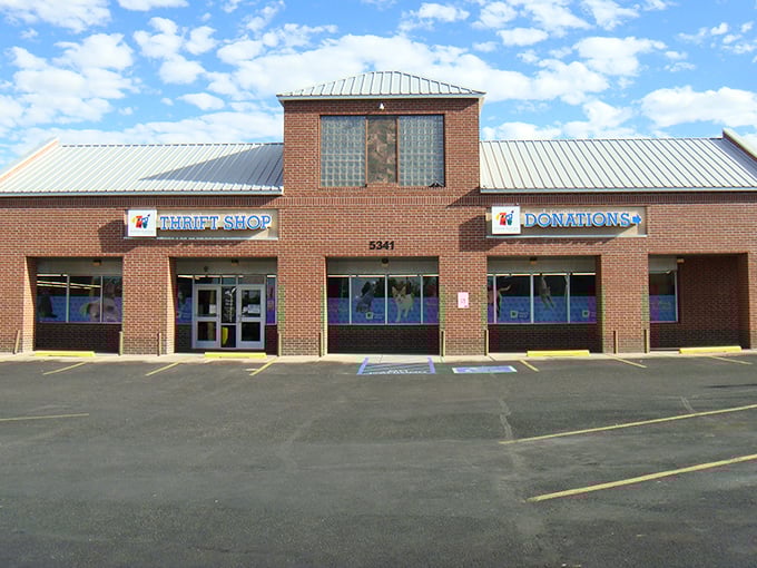 Spacious and inviting, this thrift paradise funds furry friends while filling your closet with affordable treasures.