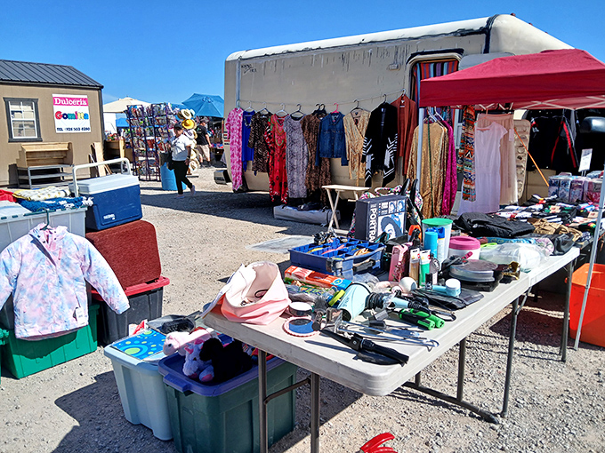This is the real deal! Rows of clothing, tools, and fun finds&mdash;this Yuma marketplace is a glorious, sun-drenched hunting ground for a bargain hunter.