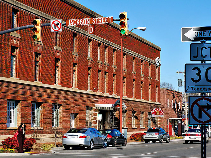 Jackson Street in Athens showcases classic American architecture where time seems to slow down just a bit.
