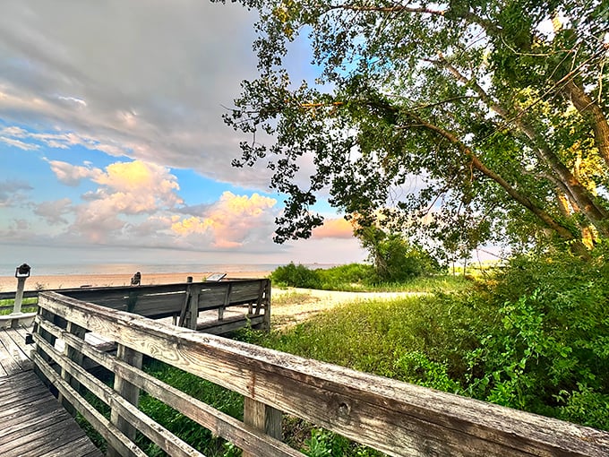 Where land meets water in perfect harmony. Bay City's shoreline views change with the seasons, always ready for your camera.