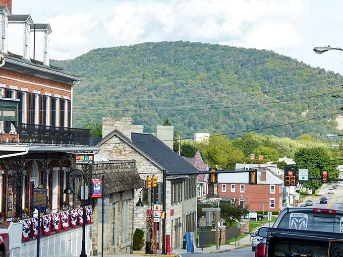 This charming Pennsylvania town offers mountain views that make every morning coffee taste like pure contentment.