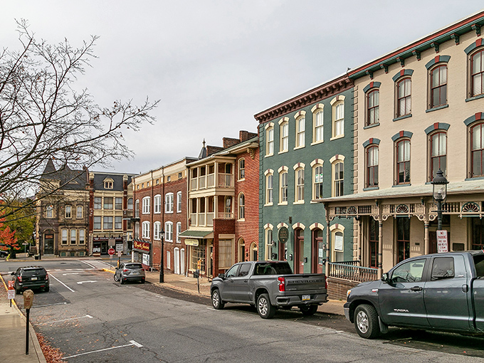 These colorful brick buildings aren't just pretty faces—they've been watching over Bellefonte for centuries.
