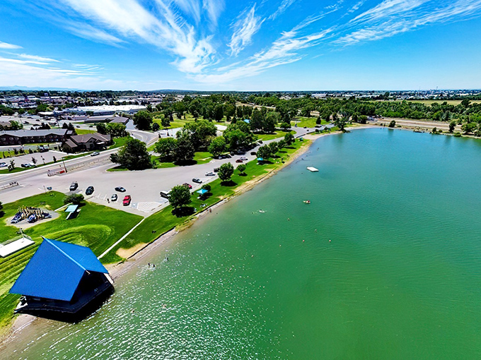 Jensen Grove Park's sparkling waters invite retirees to fish, swim, or simply enjoy nature's show. Social Security stretches further when entertainment comes free.