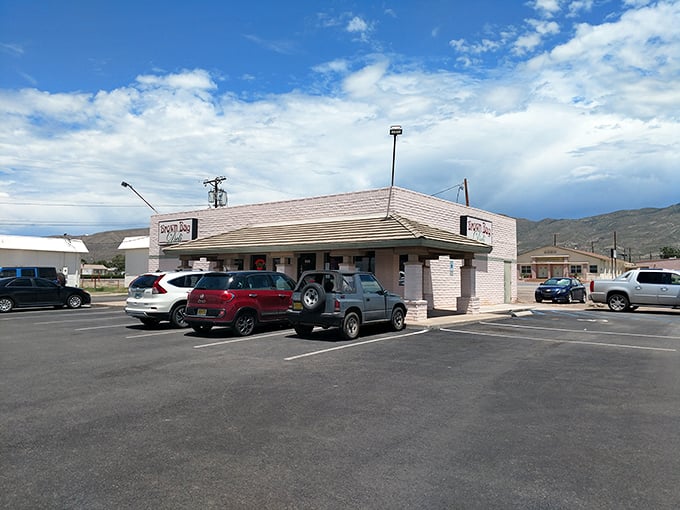 Blue skies and great sandwiches await at Brown Bag Deli. Sometimes the best treasures come in simple packages.