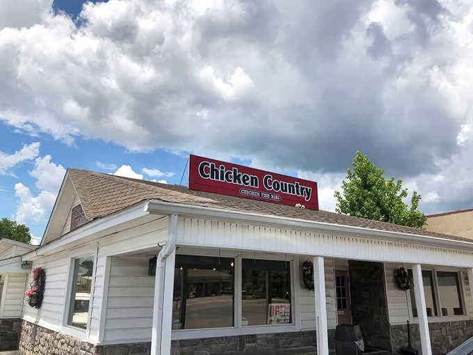 Chicken Country's simple storefront is like finding a diamond in the rough &ndash; no fancy frills, just fried chicken perfection.