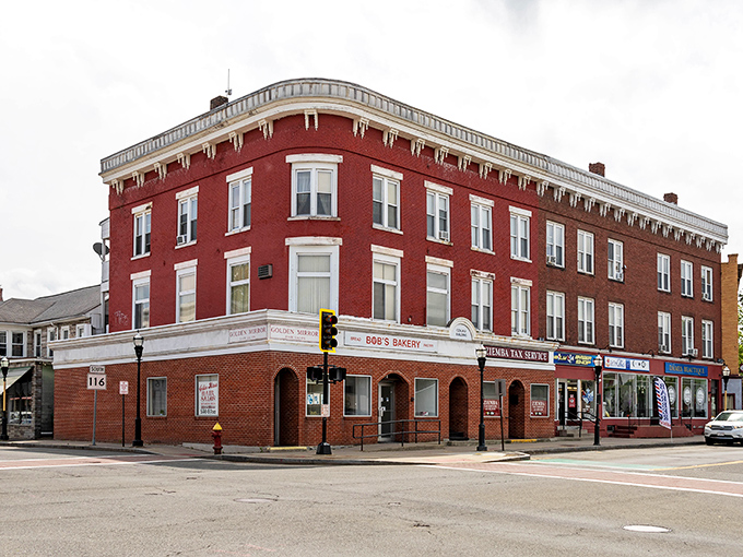 This historic corner building in Chicopee houses local businesses where your dollar stretches further than in big-city establishments.