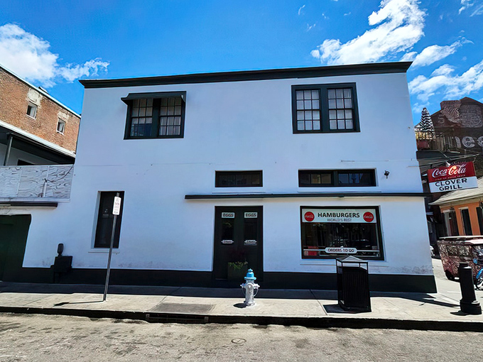 Step back in time at this classic white building where burgers sizzle under hubcaps and breakfast is served with a side of New Orleans character.