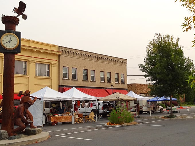 Farmers market day in Colville! Where fresh produce meets small-town prices that won't send your budget into therapy.