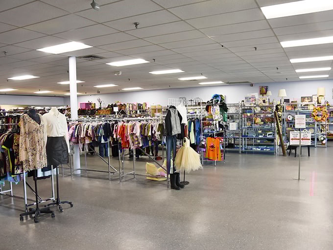 Inside Corey's Closet, a wonderland of organized racks awaits treasure hunters with an eye for fashion finds.