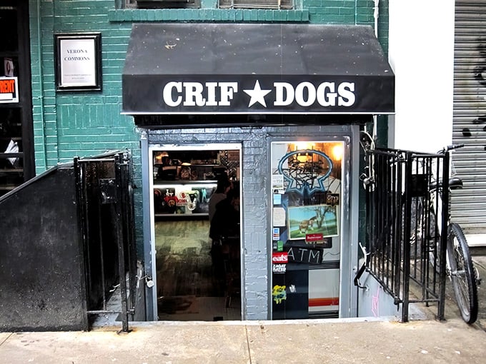 Neon dreams and deep-fried schemes. This tiny East Village spot proves the best things come in small, graffiti-covered packages.