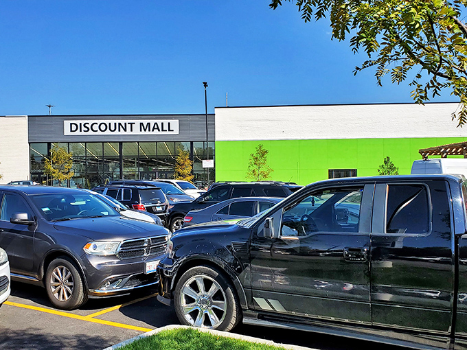 Cars line up outside this bustling marketplace where savvy shoppers know the best deals aren't always found in fancy packaging.