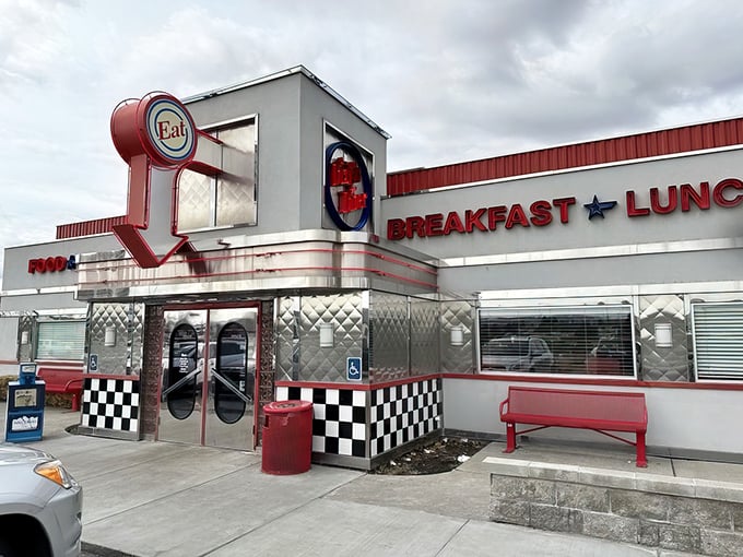 Red booths and checkered floors - Dixie's isn't just a diner, it's a time machine with milkshakes.