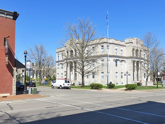 Farmington's stately courthouse stands sentinel over a town where your Social Security dollars stretch like saltwater taffy.