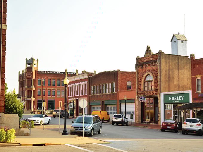 Guthrie's charming main street feels like a movie set with its ornate facades and vintage storefronts&mdash;Oklahoma's own time capsule from the early 1900s.