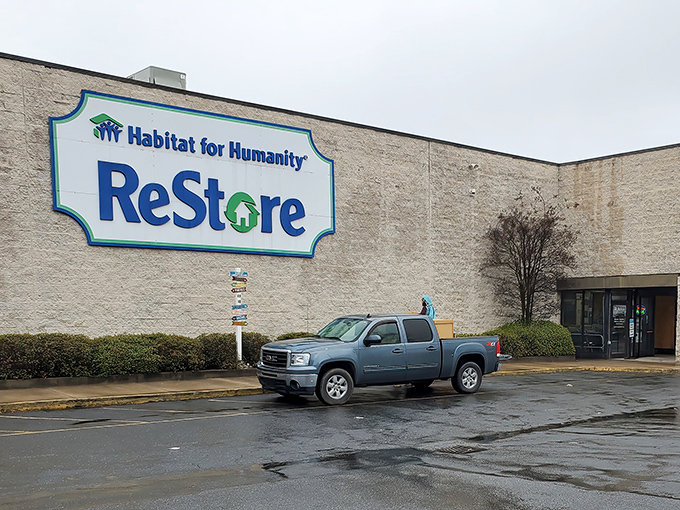 That iconic Habitat ReStore sign means one thing: home improvement heaven awaits! Your wallet and your karma will thank you.