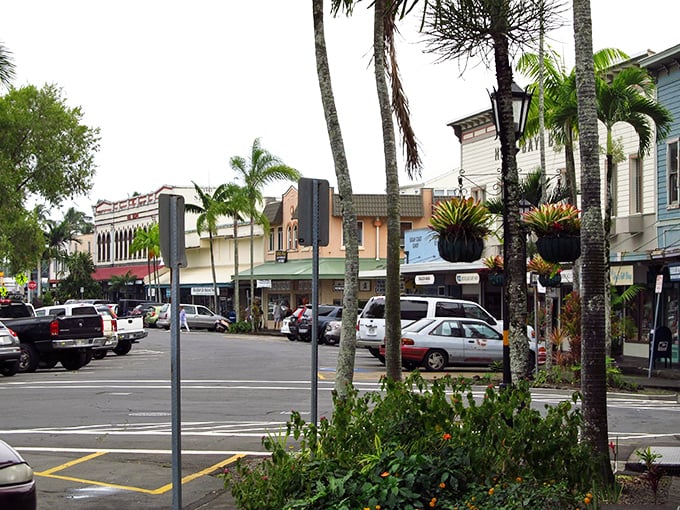 Downtown charm meets island vibes in Hilo's historic streets, where colorful storefronts invite you to slow down and stay awhile.