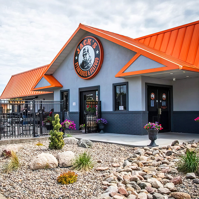 "Like a lighthouse for hungry sailors on the prairie sea, Jack's distinctive orange roof guides you to seafood bliss."