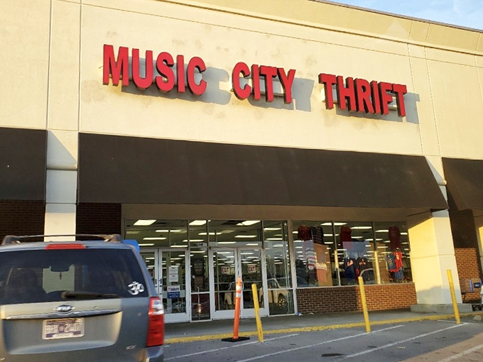 Music City Thrift's storefront might be simple, but inside lies a wonderland of secondhand treasures waiting to be discovered.