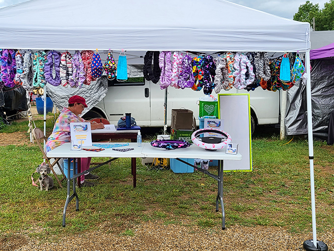 Vendors at Reits create an impromptu shopping village where every blanket holds potential discoveries and bargains.