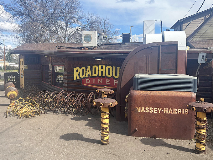 When old tractors and log cabins meet breakfast dreams, you know you've found the real deal.