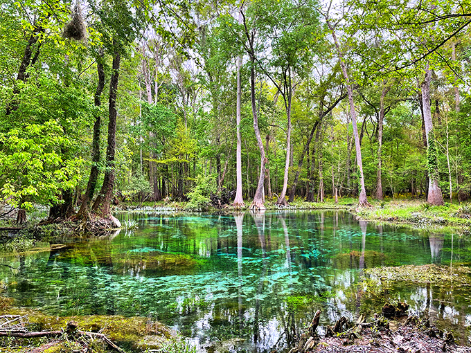 Nature's own infinity pool, where the bottom seems close enough to touch from 25 feet up.