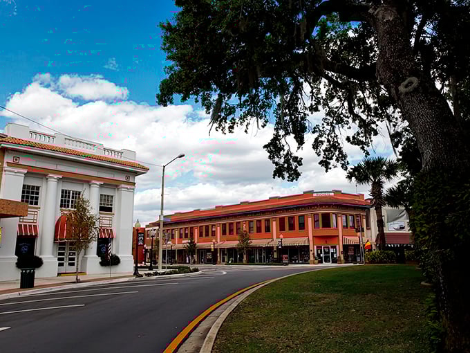 Sebring's historic buildings frame a perfect small-town scene. Spanish moss and palm trees add that unmistakable Florida touch.