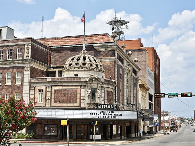 The historic Strand Theatre stands as Shreveport's crown jewel, a 1920s movie palace where entertainment and affordability still go hand in hand.