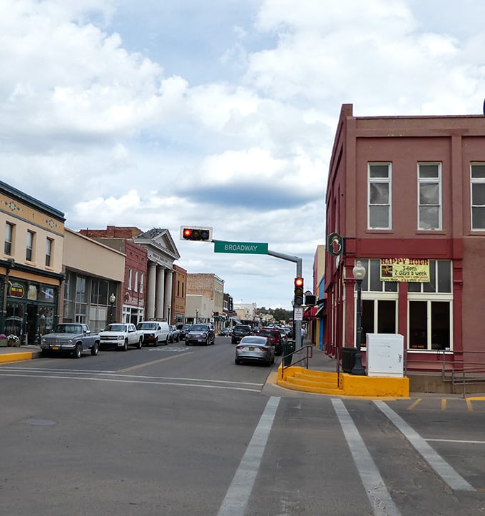 Broadway in Silver City feels like stepping into a frontier town where every storefront tells its own story.