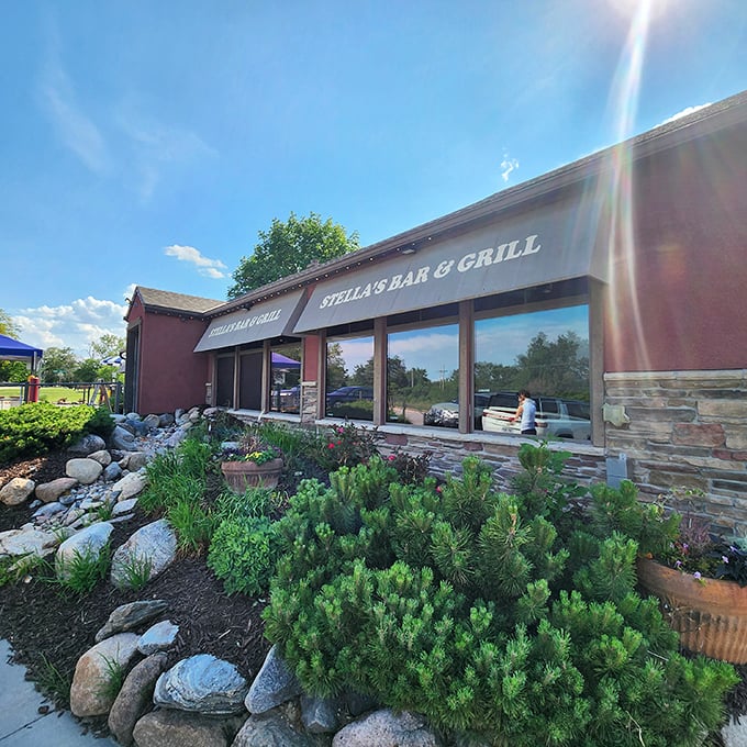 Bathed in sunlight, Stella's charming exterior promises a burger experience worth writing home about&mdash;if your hands aren't too greasy.