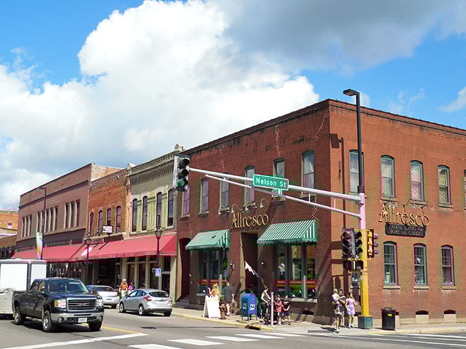 Historic storefronts line up like old friends catching up, each one more charming than the last in downtown Stillwater.