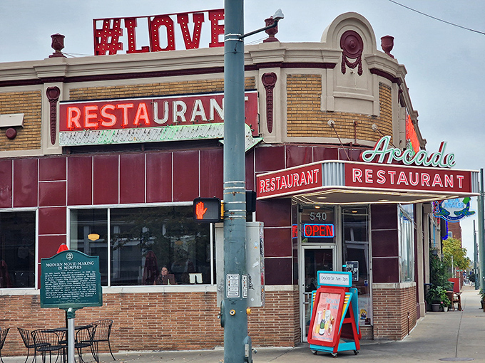 Step back in time at The Arcade, where Elvis might have sat in these very booths. History never tasted so delicious!