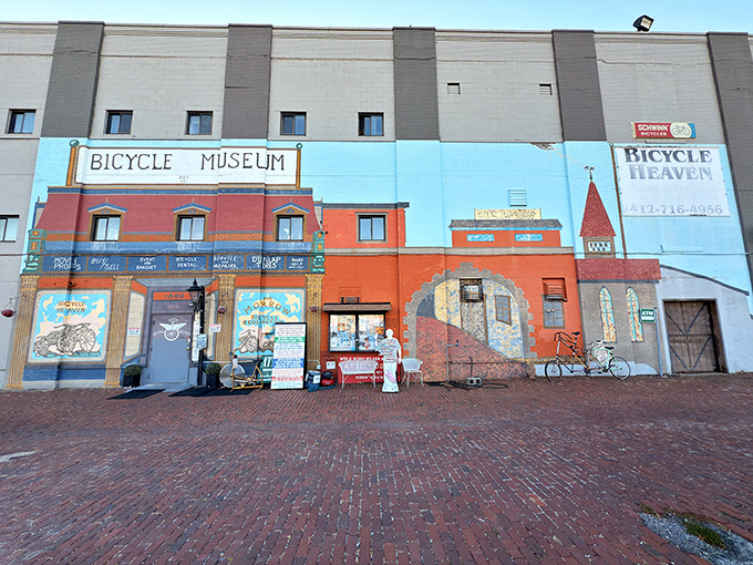 This colorful exterior is Pittsburgh's version of a cyclist's Narnia wardrobe &ndash; step through these doors and enter a two-wheeled wonderland.