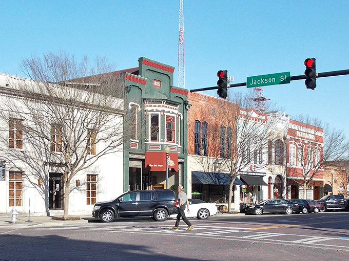 Jackson Street invites you to slow down and savor small-town life, where brick buildings tell stories of Georgia's rich past.
