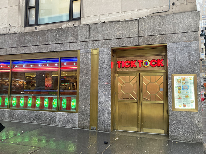 Those gleaming doors at Tick Tock might as well be portals to pancake paradise. Step in and leave your diet at the door!